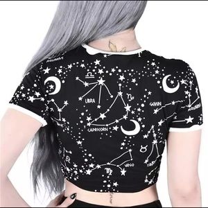Aura | Tops | Zodiac Crop Top Astrology Witch Gothic | Poshmark
